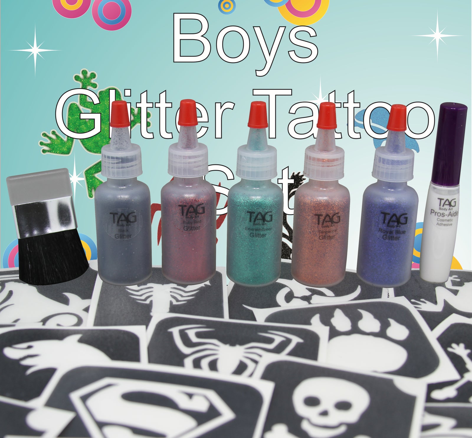 Glitter Tattoo Kit -Masculine | THE ART ROOM Ink