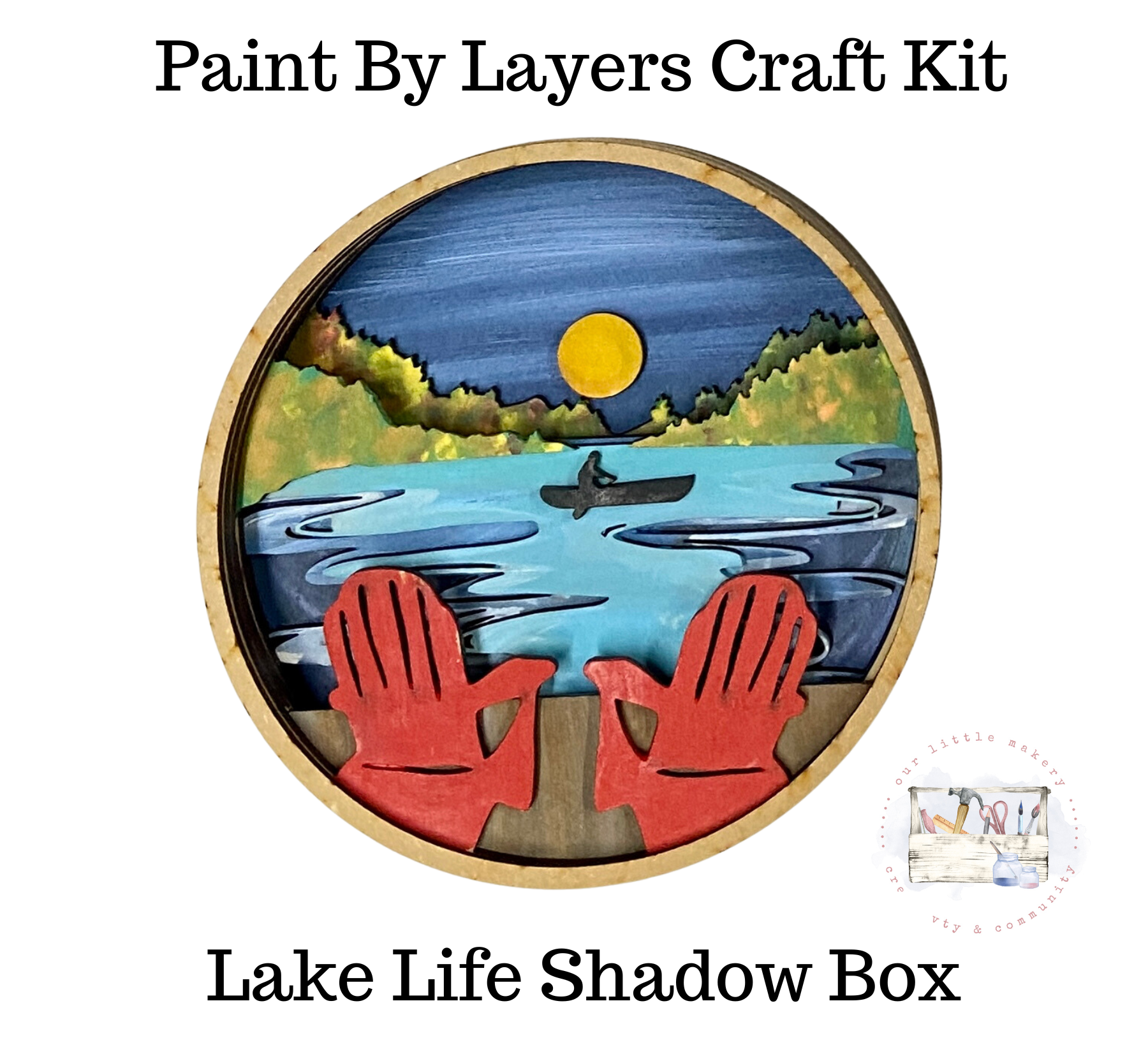 Lake Life Shadow Box Kit | THE ART ROOM Ink
