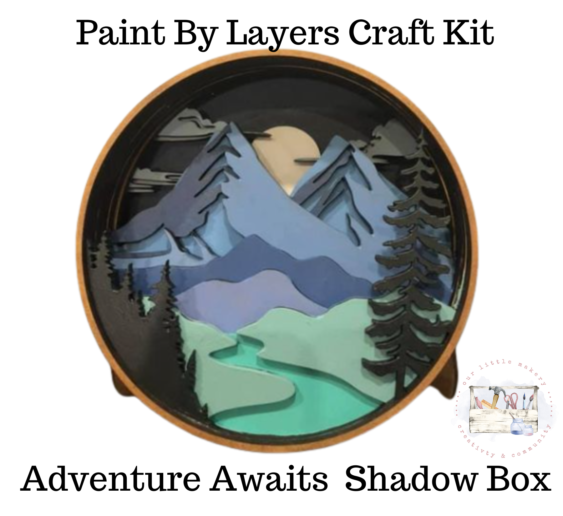 Adventure Awaits Shadow Box Kit | THE ART ROOM Ink